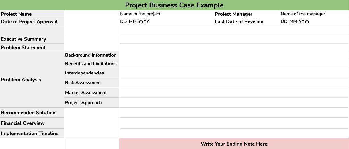 How to Write a Business Case (Get Ready Template)